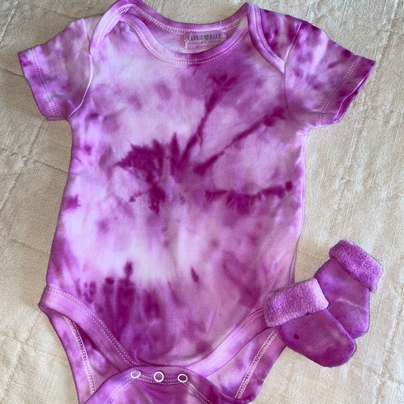 One Pieces | Custom Pink Tye Dye Baby Onesie | Poshmark